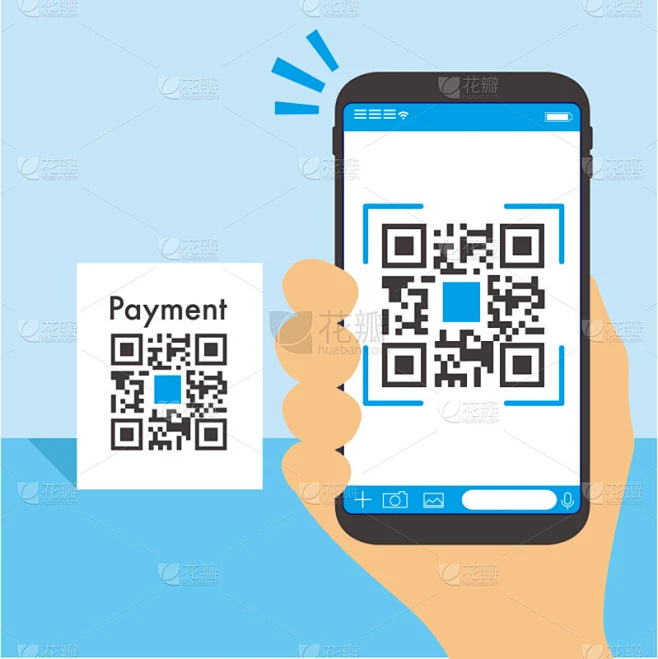 在家购物,二维码,数字化显示,线条,条形码,技术,药丸,商业金融和工业,信用卡,付款素材-花瓣网