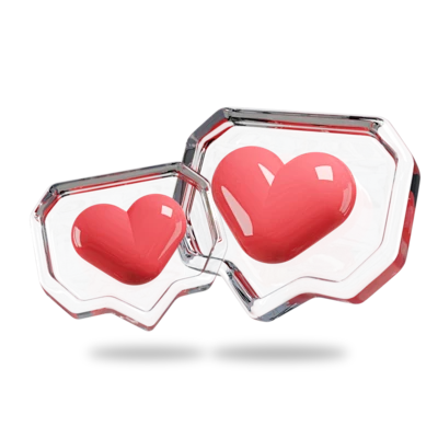 【米图网-52mitu.com】爱心 心形 金属 潮流 3D 流体 情人节 七夕 520 告白日 214爱心心形元素-花瓣网