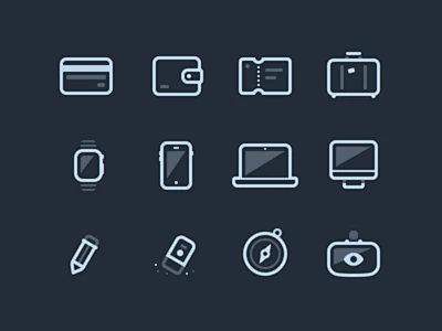 Icon Set Preview-花瓣网