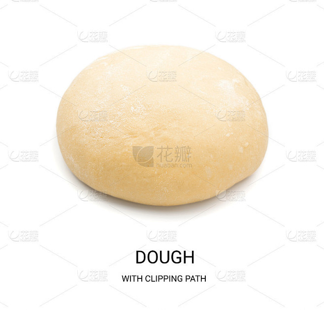 Fresh Dough Isolated on White