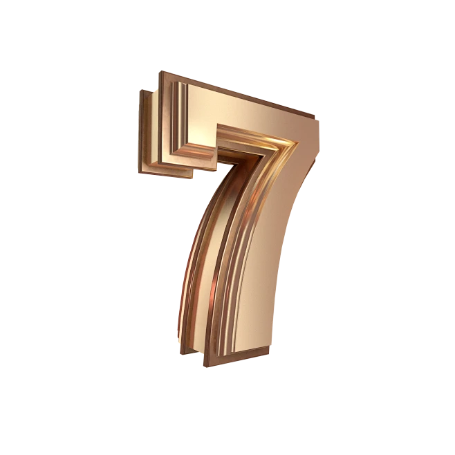Gold_3D_number_7-花瓣网