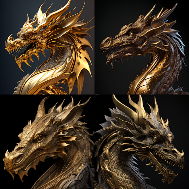 4685_dragon_Gold_Metal_hyperrealism_high_detail_16cdeccf-389b-41d9-bfa0 ...