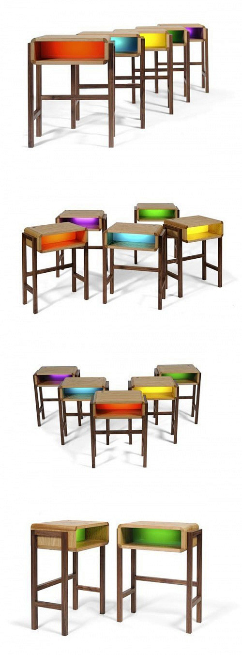 来自于 Charlie Crowther-Smith 和 Richard Bannister 两位设计师带来的发光课桌