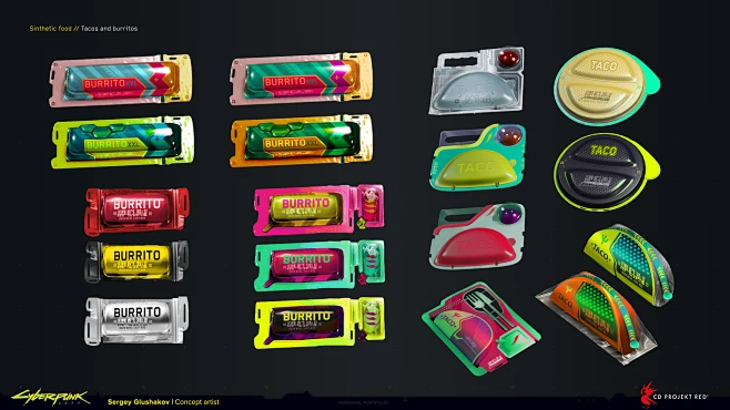 Cyberpunk 2077 Graphic assets concepts, Sergey Glushakov : A selection ...