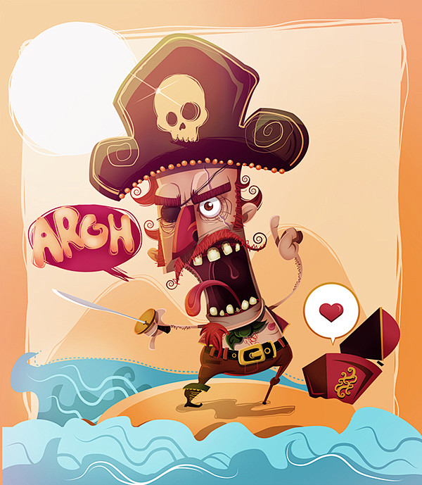 PIRATE KEEPER : Personal Illustration