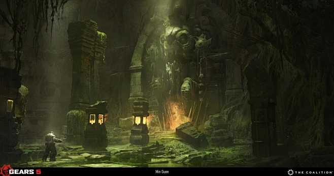 Gears of War 5: Ritual , Min Guen : Environment Exploration Concept Art ...