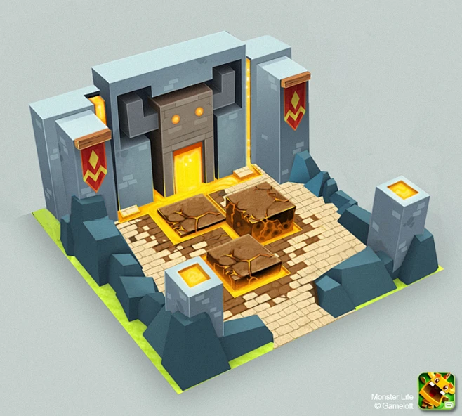 Monster Life - Medieval - Dungeon by ~joslin on deviantART-花瓣网