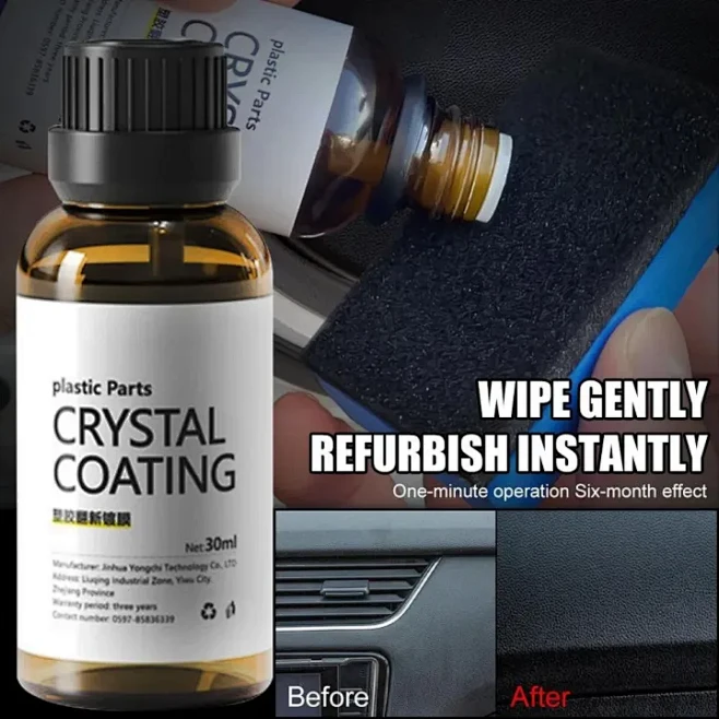 30ml Car plastic coating Plastic Crystal Coating Crystal Coating with ...