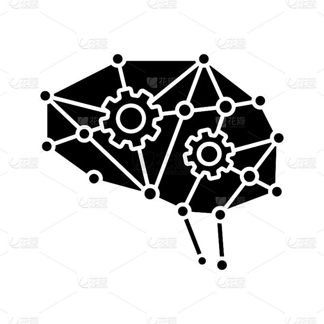 Deep learning AI icon