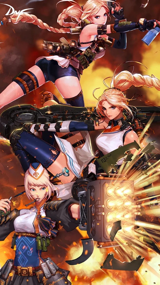 ##地下城与勇士#DNF#女神枪手-花瓣网