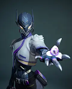 无畏契约 夜露Yoru角色特写2-花瓣网