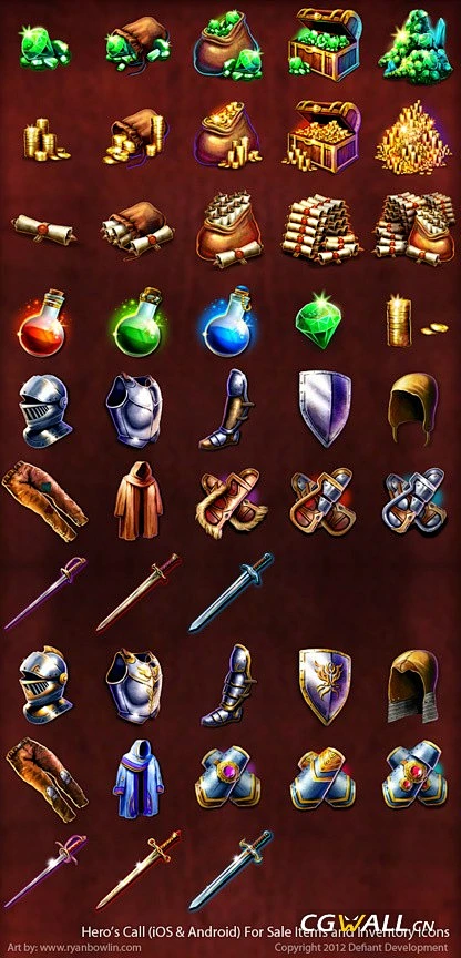 cgwall.cn原画资源分享 戏图标大全_UI设计-花瓣网