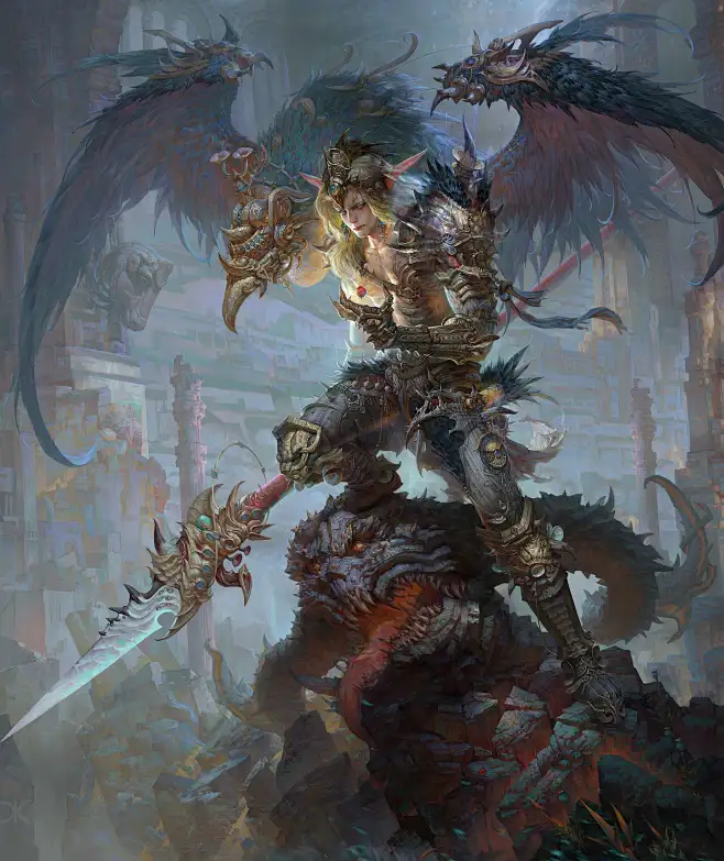 西方龙原画来自cgbook.cn (415)-花瓣网