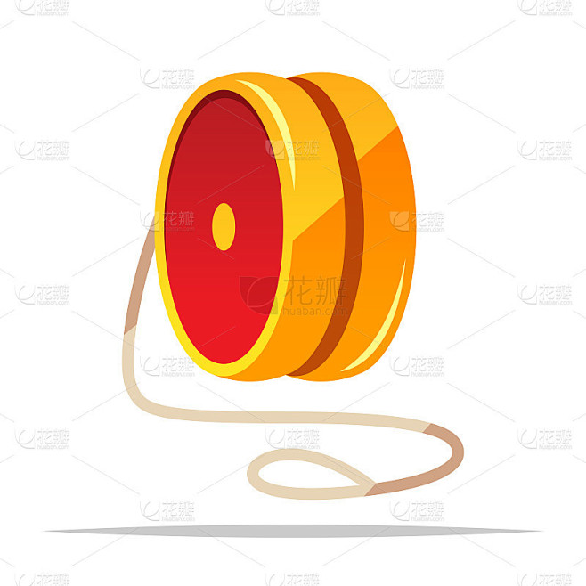Yoyo toy vector isolated illustration