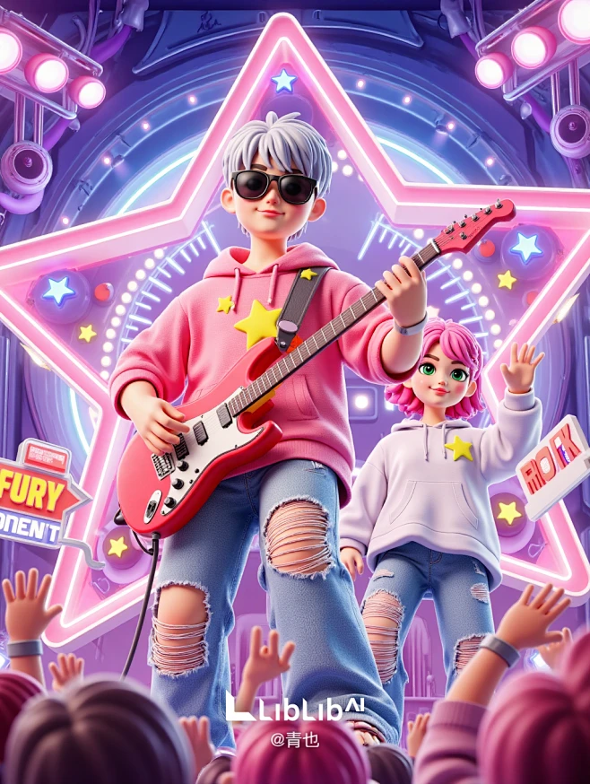 青也 | 3D运营海报/IP/电商-LoRA-青也-LiblibAI-花瓣网