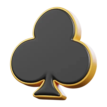 Playing Card Symbols Clubs 3D Icon-花瓣网