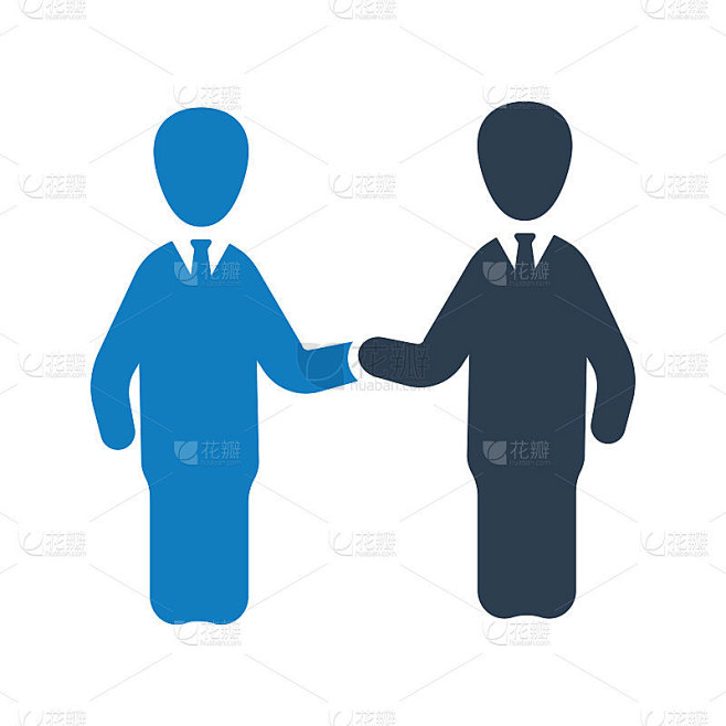 商业伙伴关系，交易，伙伴关系图标