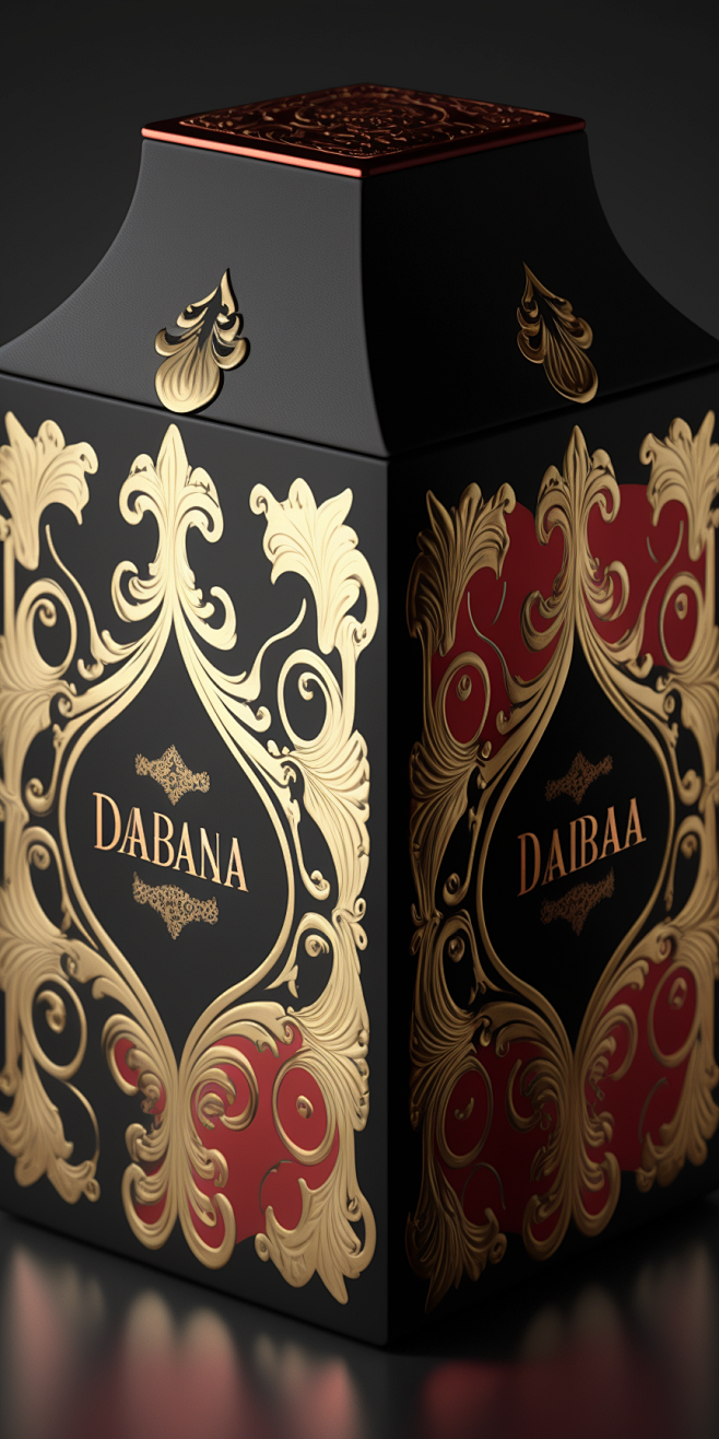 Lihe_Brandy_box_packaging_display_red_and_black_with_gilded_tex ...