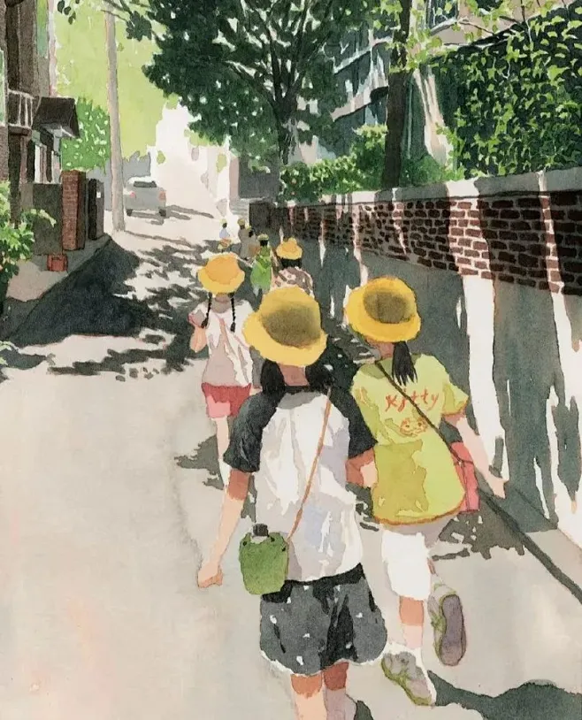 【插画师作品】第307期：韩国插画师 seongryul 笔下关于平凡生活的插画作品_腾讯新闻-花瓣网