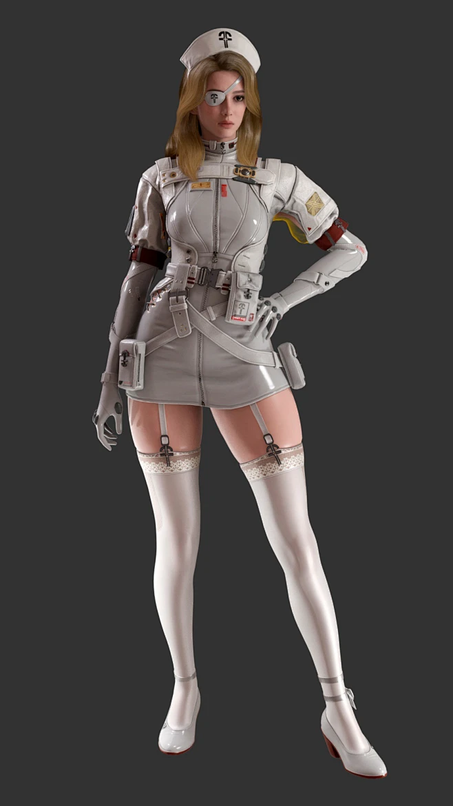 gley_medical_support 第一后裔 | 游戏资源 | 独立角色模型 | 游戏开发 | 微元素 - 角色,模型,3D角色,3D模型,独立角色 - Element3ds.com!-花瓣网