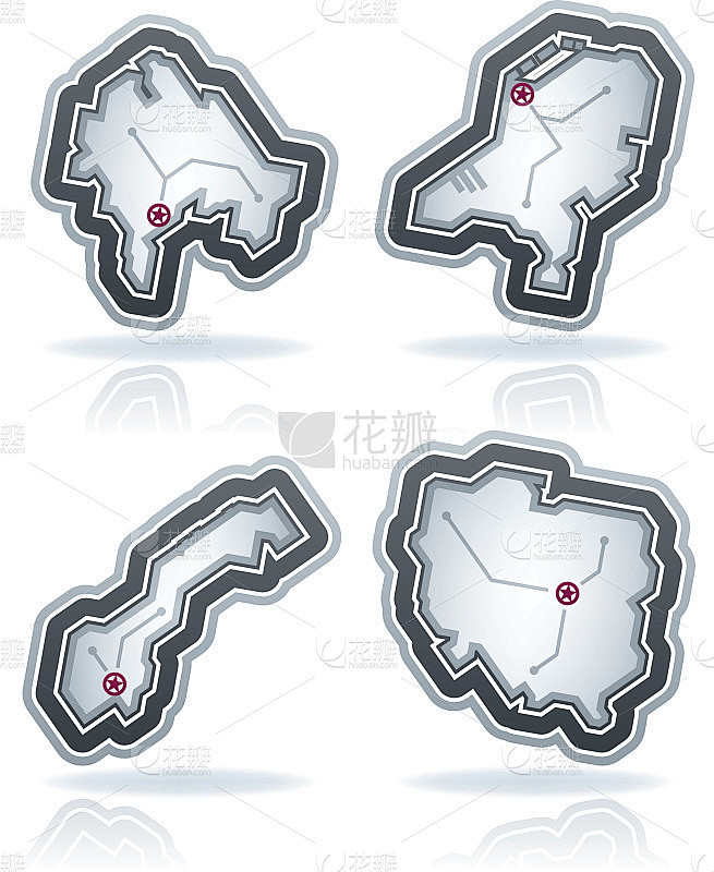 简单的国家图标