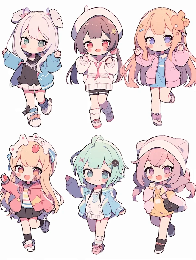 Q版人物设计-花瓣网