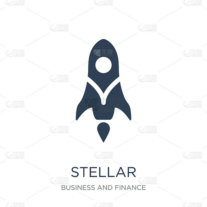 stellar icon vector on white background, stellar t