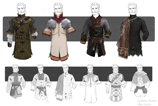 Noble Tunic design, Beth Hobbs : Used a Marvelous Designer base for a ...