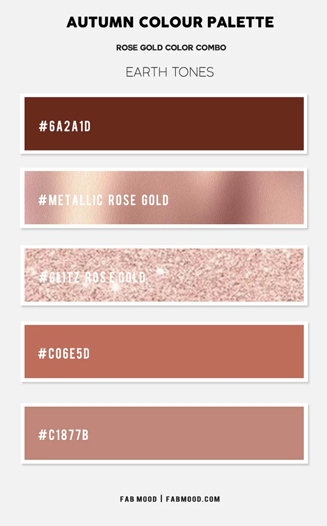 rose-gold-color-combo 玫瑰金色组合-花瓣网
