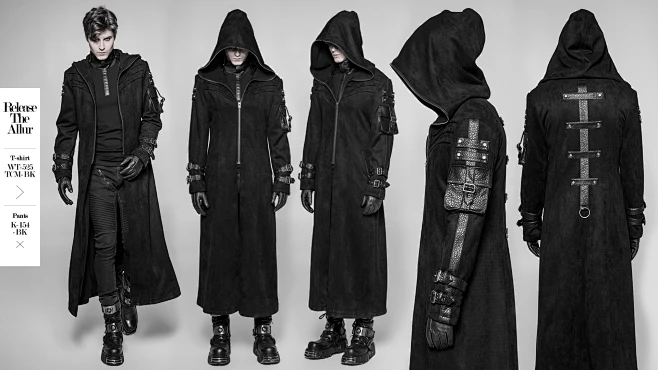 Diablo Assassin Killer Dark Punk Hooded Long Coat Jacket For Men : Shop ...
