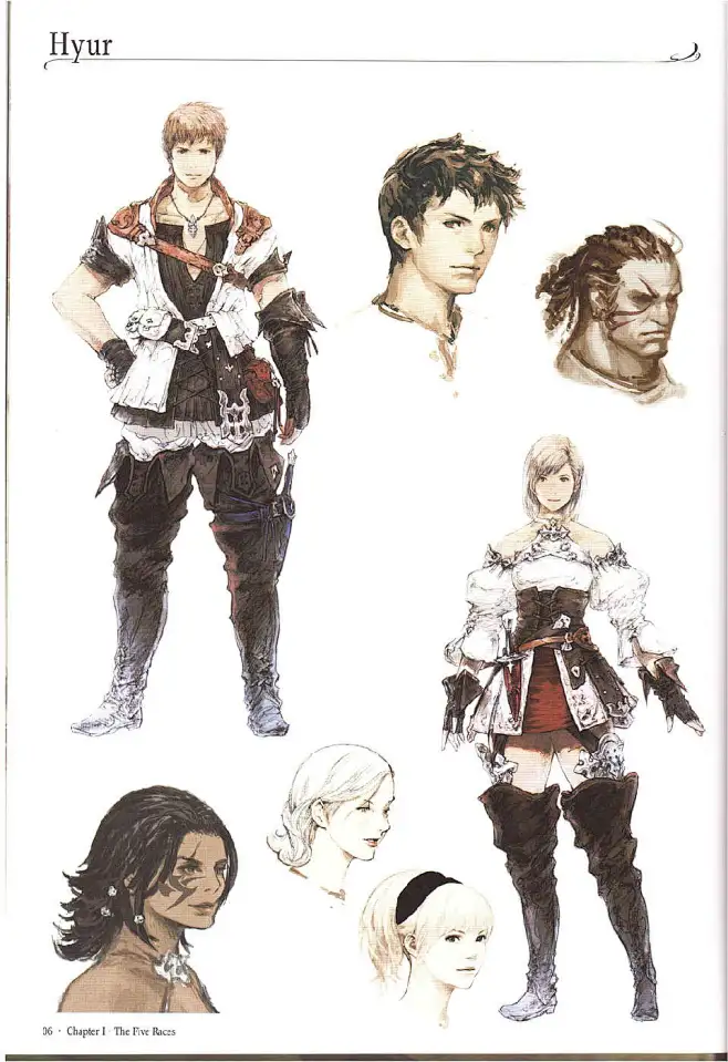 FF14官方设定集（扫描）_多玩图库-花瓣网