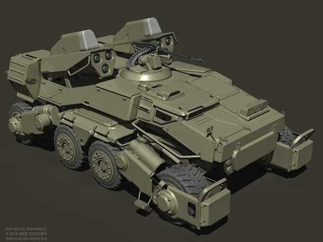 Spider Tank Raw Render by *MikeDoscher on deviantART #采集大赛# #CG#-花瓣网