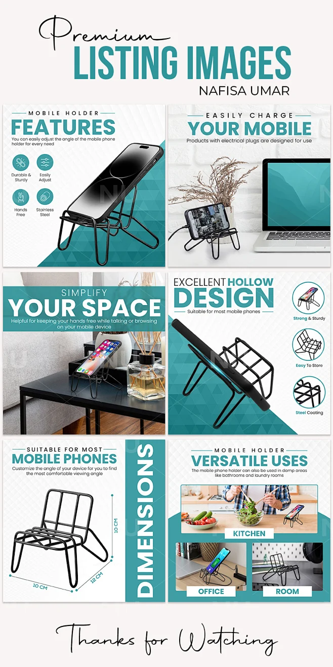 Premium Mobile Stand || Listing Images || Amazon :: Behance-花瓣网