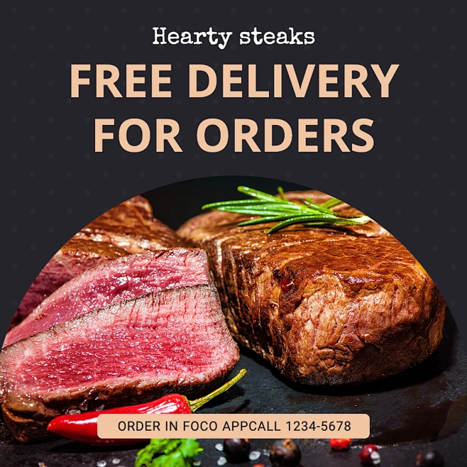 Pepper Element Creative Steaks Display Promo Ecommerce Product Image素材-花瓣网