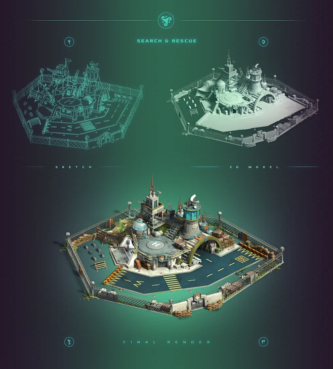 Scarabeus | Buildings : Art outsource project delivered by our team of ...