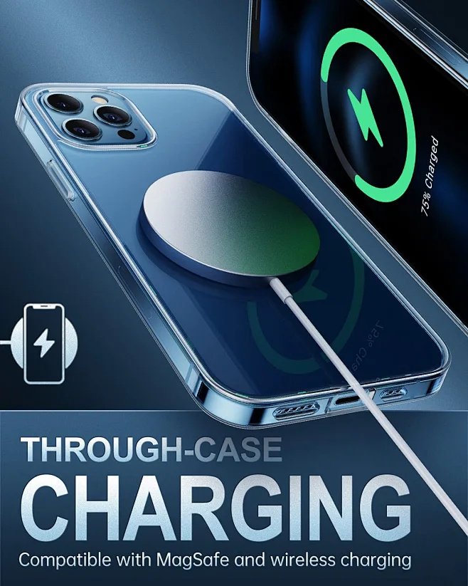 Amazon.com: RANVOO Crystal Clear Case Designed for The iPhone 12/12 Pro ...