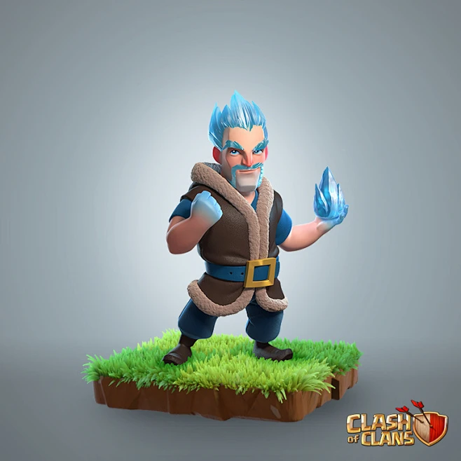 Clash of Clans - Bowler, Supercell Art : © 2012 Supercell Oy.-花瓣网