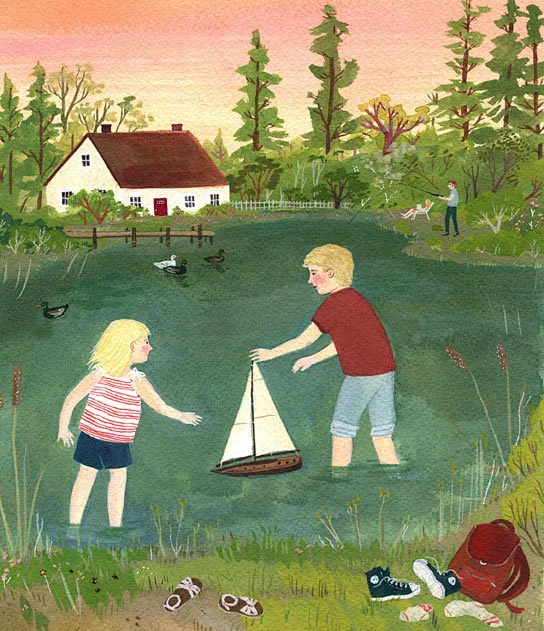 #云朵分享#美国插画师 Becca Stadtlander 的新作，色彩养眼~-花瓣网