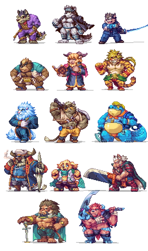 Tokyo after school summoners sprites-花瓣网