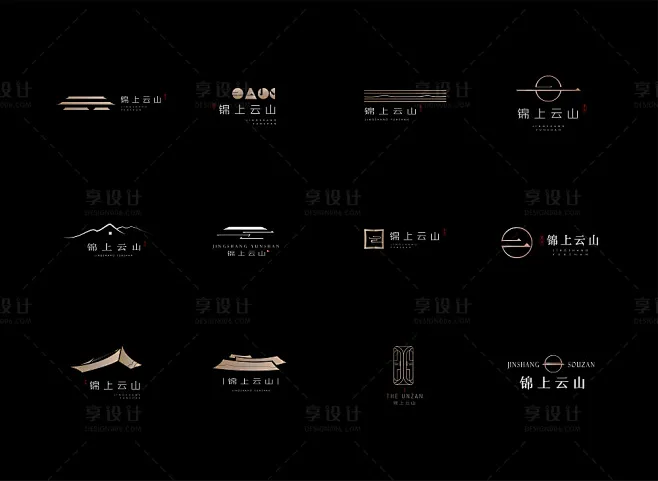 地产新中式logo合集-素材库-sucai1.cn-花瓣网