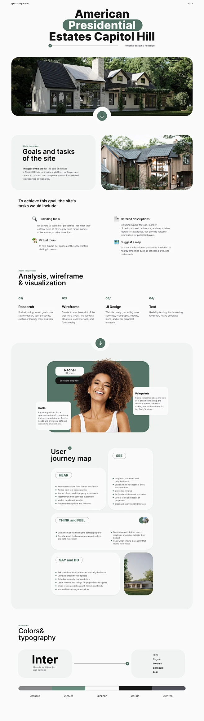 Figma house realestate redesign UI/UX user interface Website-花瓣网