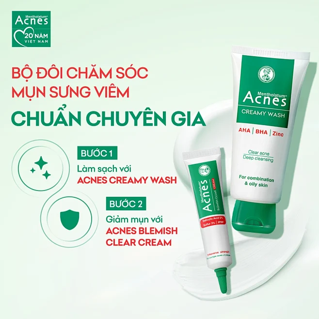 May be an image of hair product and text that says 'Acnes 20 20NAM NÂM ...