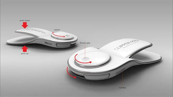 ClipperPro Concept 5 : An innovative, nail clipper that uses patented ...