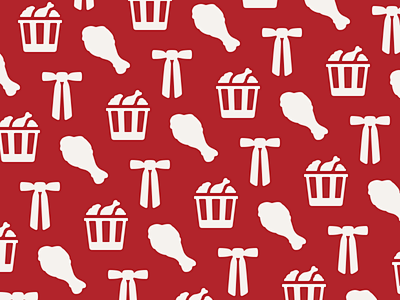 KFC Pattern-花瓣网