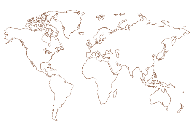 地图线稿，世界地图轮廓