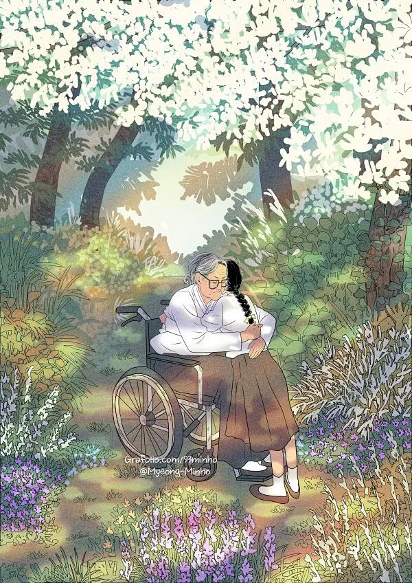 【韩国画师Myeong-Minho情侣插画作品】-花瓣网