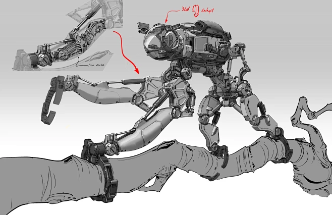 Sloth Walker , Longque Chen : This is very specific designed machine ...