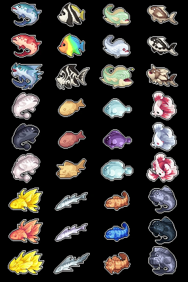 Pixel fish:2021/05/17-花瓣网