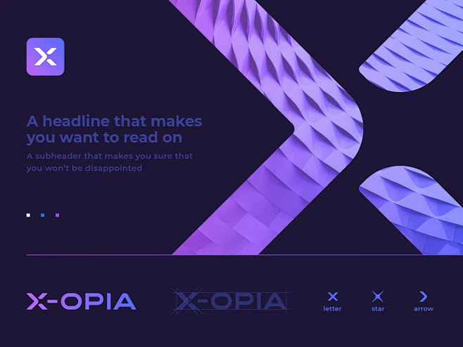 X-Opia Logo and Brand Identity Concept-花瓣网