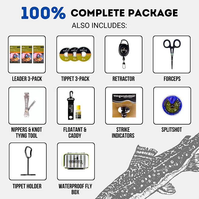 Amazon.com : Ventures Fly Co. | Toe Dipper Starter Package | 20 Fly ...